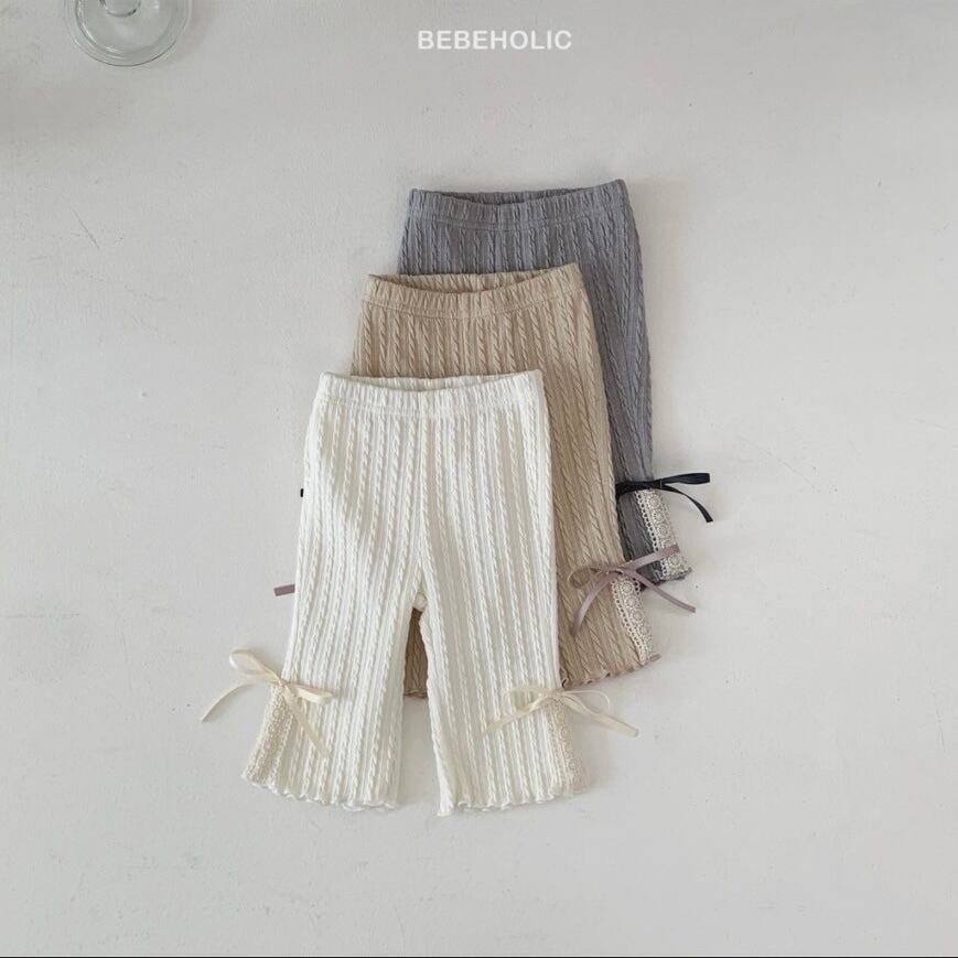 予約⌇﻿BEBE HOLIC / Lace bootcut pants | Pay ID