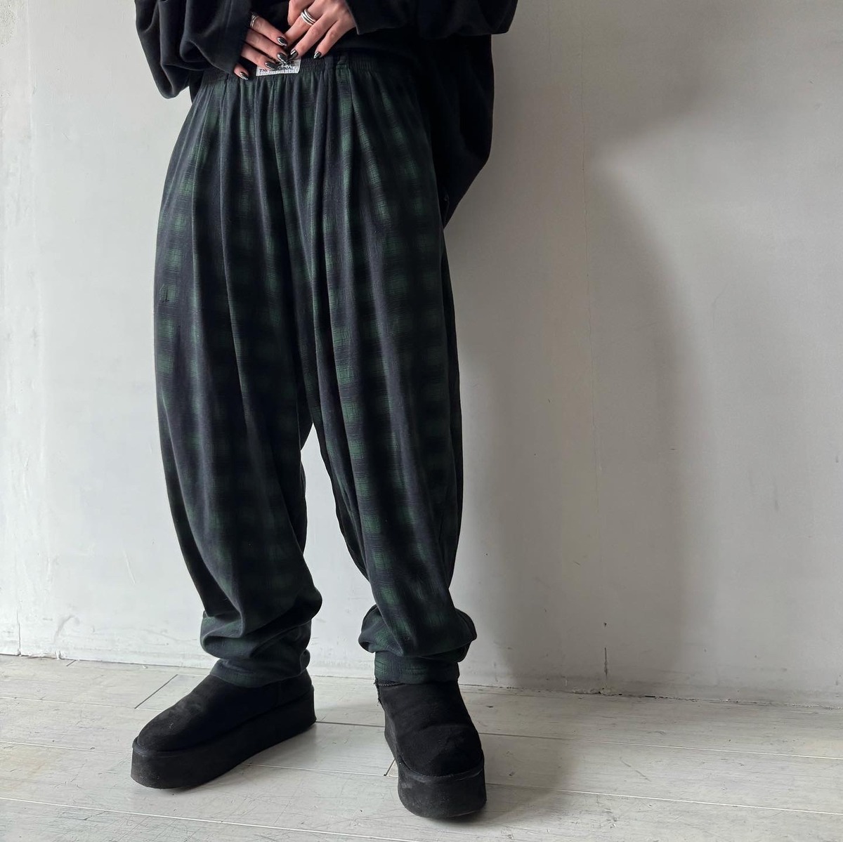 -CRAZEE WEAR- shadow check easy pants | ROOT online