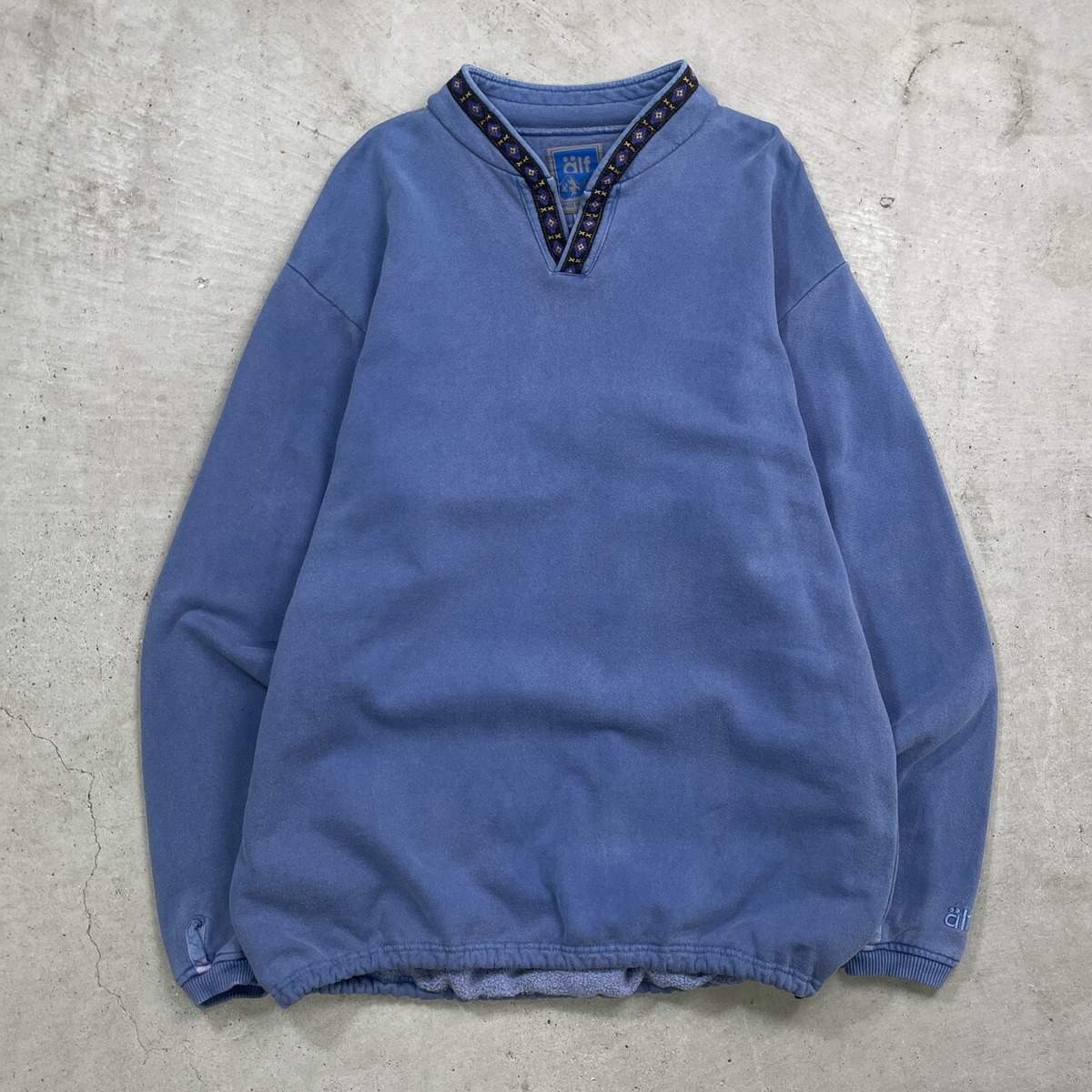 90年代 alf アルフ スウェットシャツ スタンドカラー チロリアンテープ メンズL相当 古着 90s ヴィンテージ VINTAGE ...