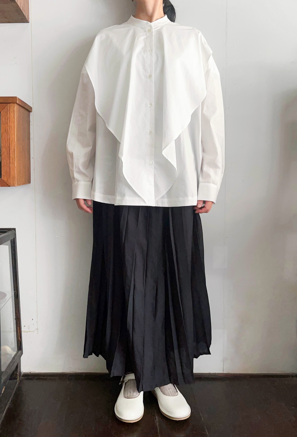 MIDIUMISOLID Big Yoke Wide Shirts | suifu