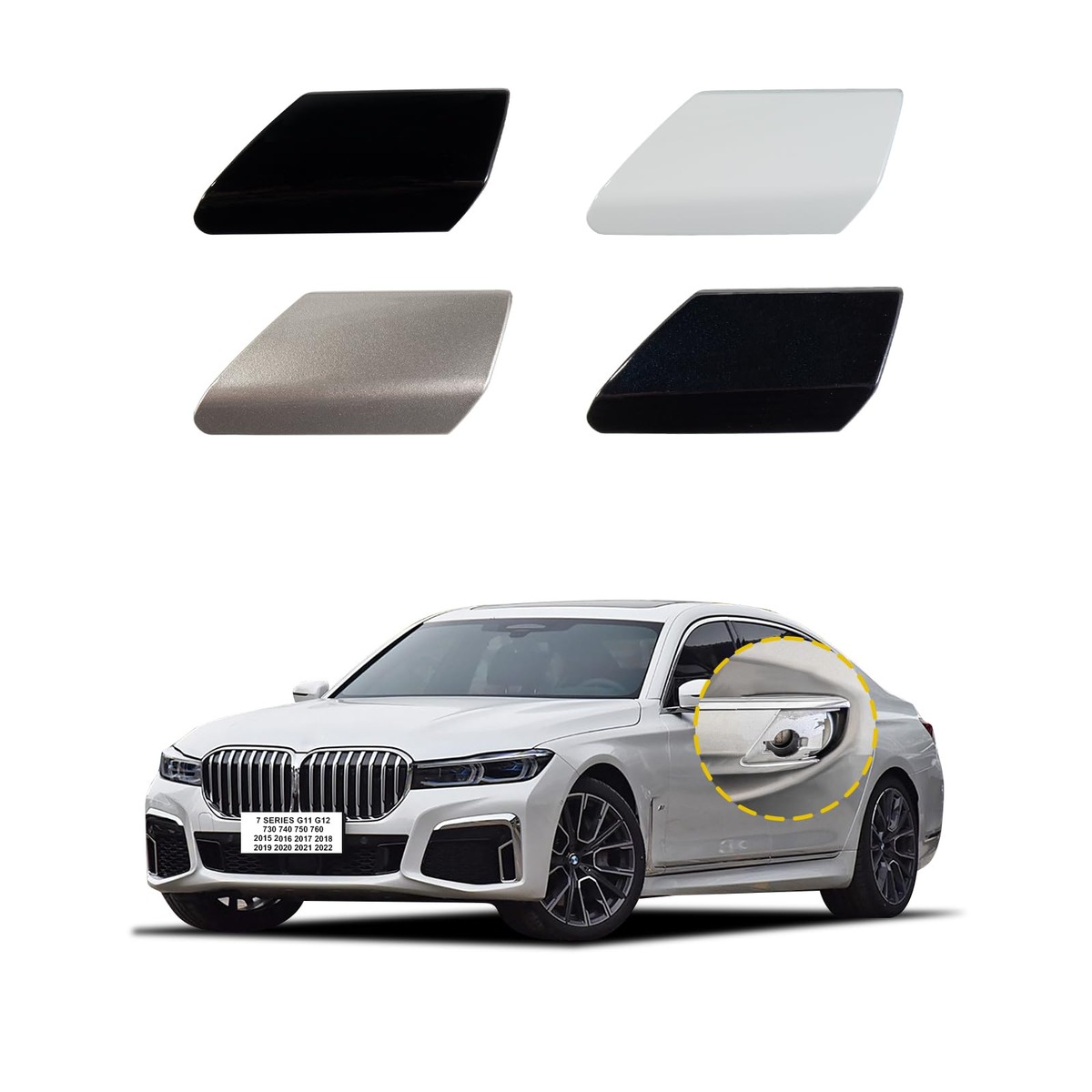 Goholy DoorハンドルカバーCAP BMW 7シリーズG11 G12 730 740 750 760 2015-2022 ...