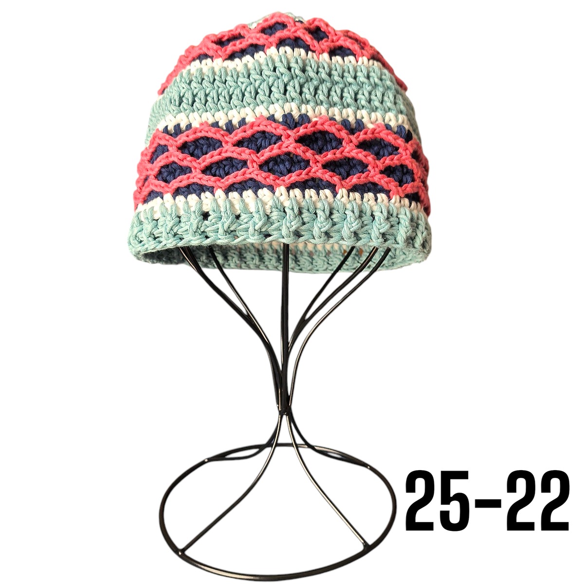 【25-22】net beanie(light blue) | Crane Craft Club.