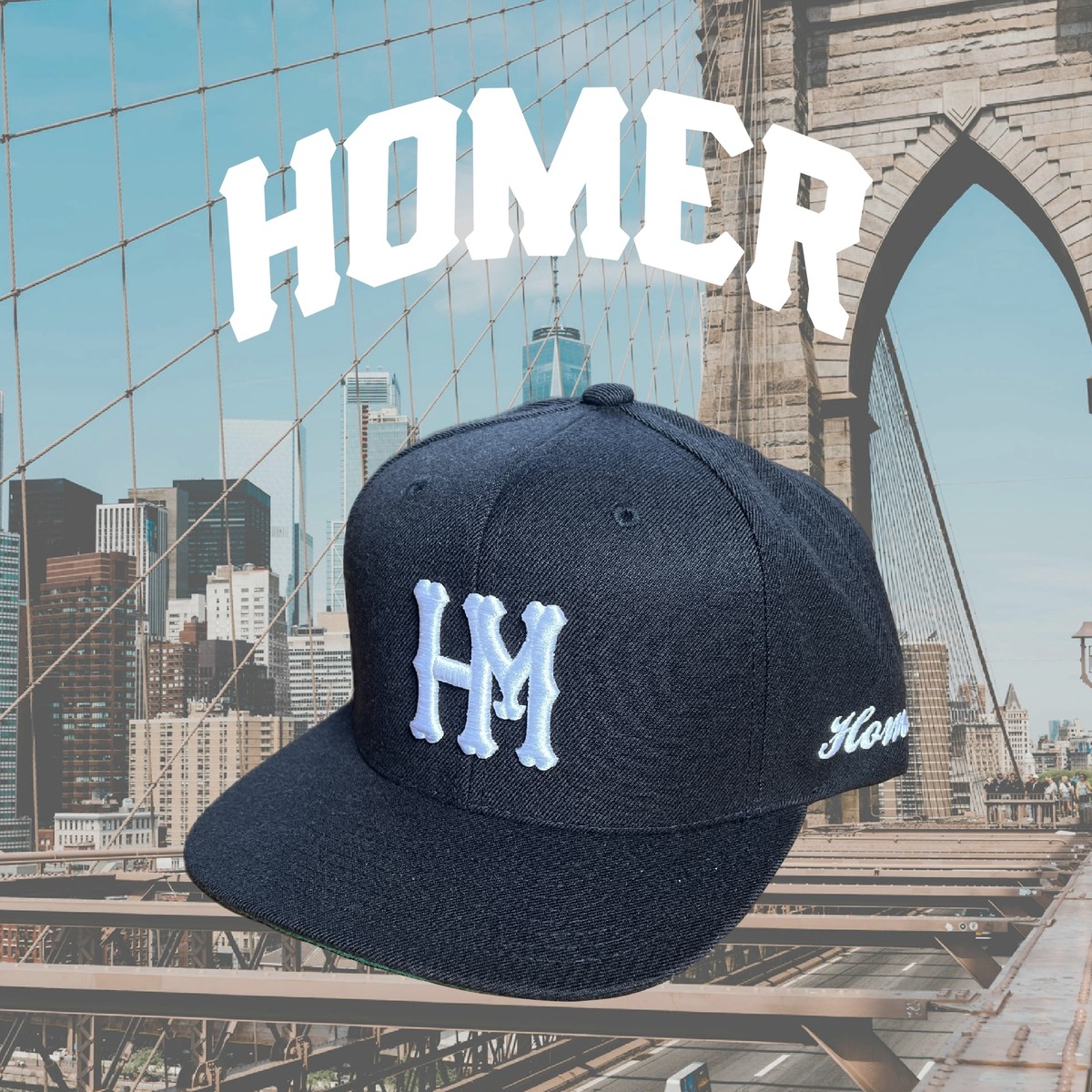 HOMER SNAPBACK CAP (Black) | HOMER ONLINE STORE