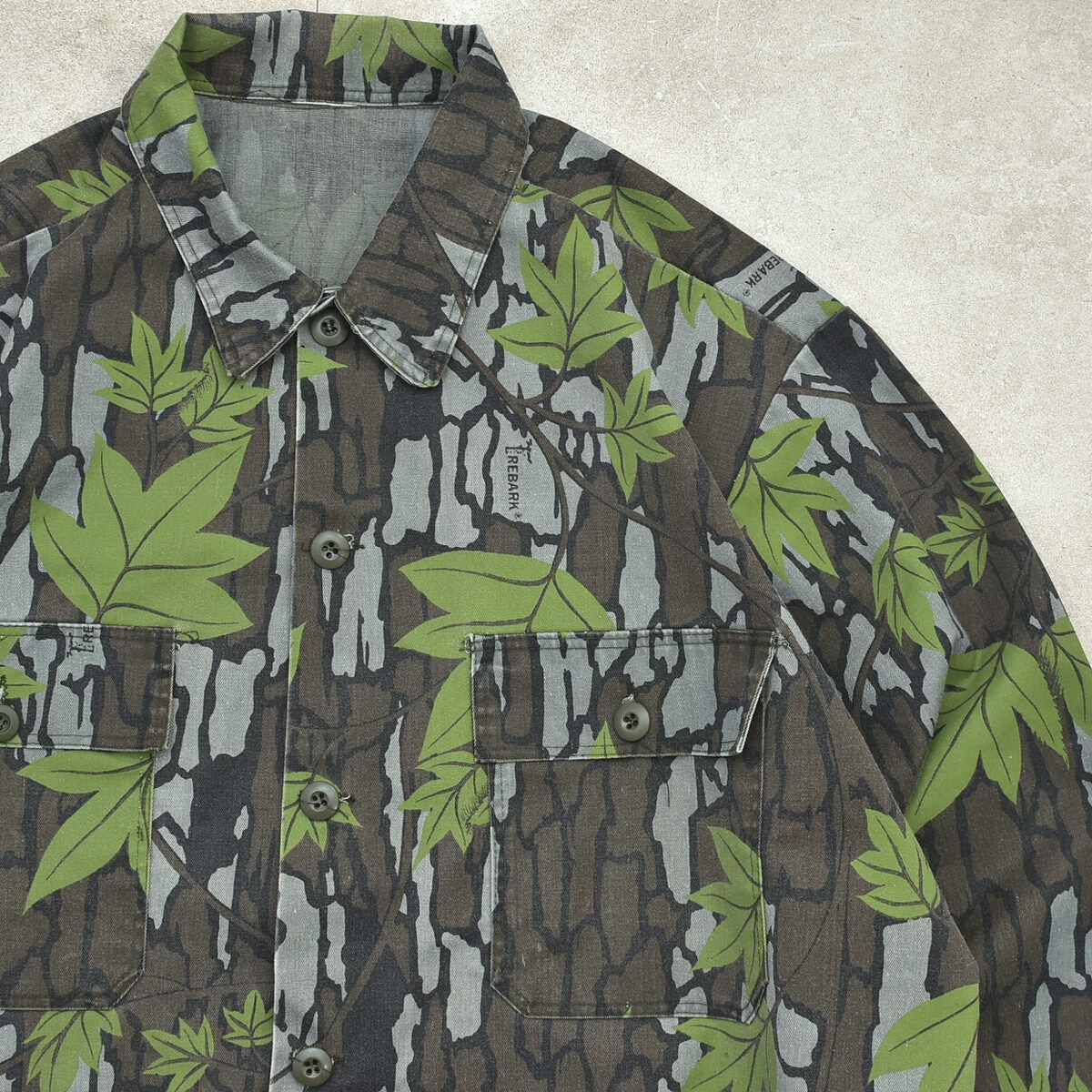 Vtg TREBARK camouflage work shirt | 古着屋 grin days memory 【公式】古着通販 オンラインストア