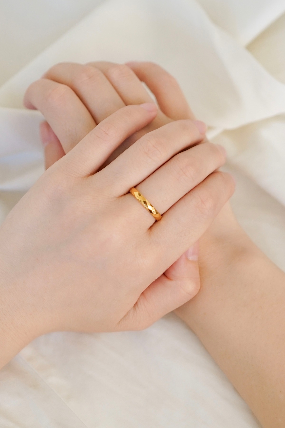 【3色展開】brilliant cut design ring | knock.jewelry