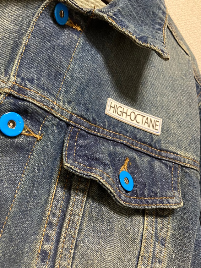 denim jacket /stencil | HIGH-OCTANE