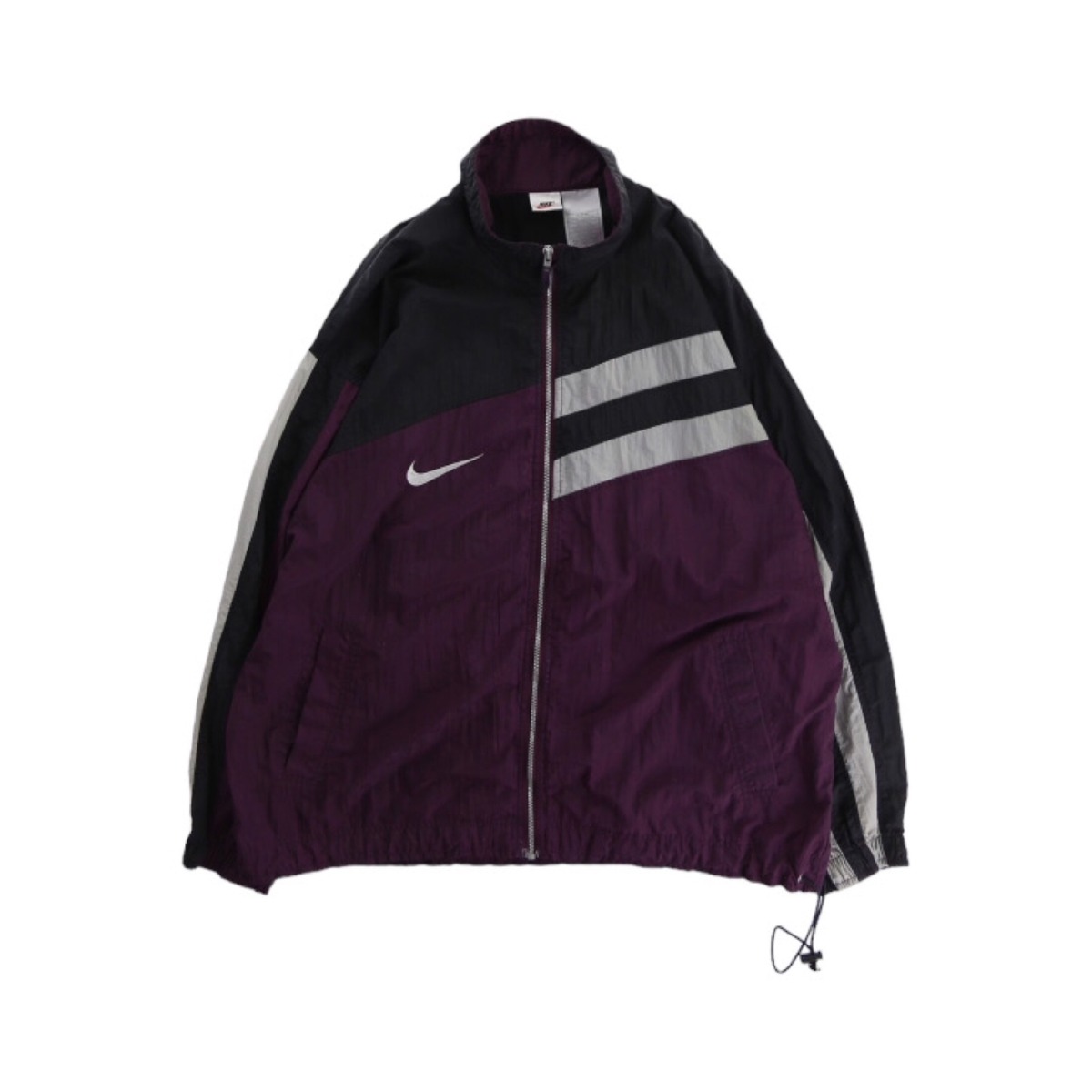 【FIFTY-FIFTY】1990s vintage NIKE three tone asymmetry design high neck ...