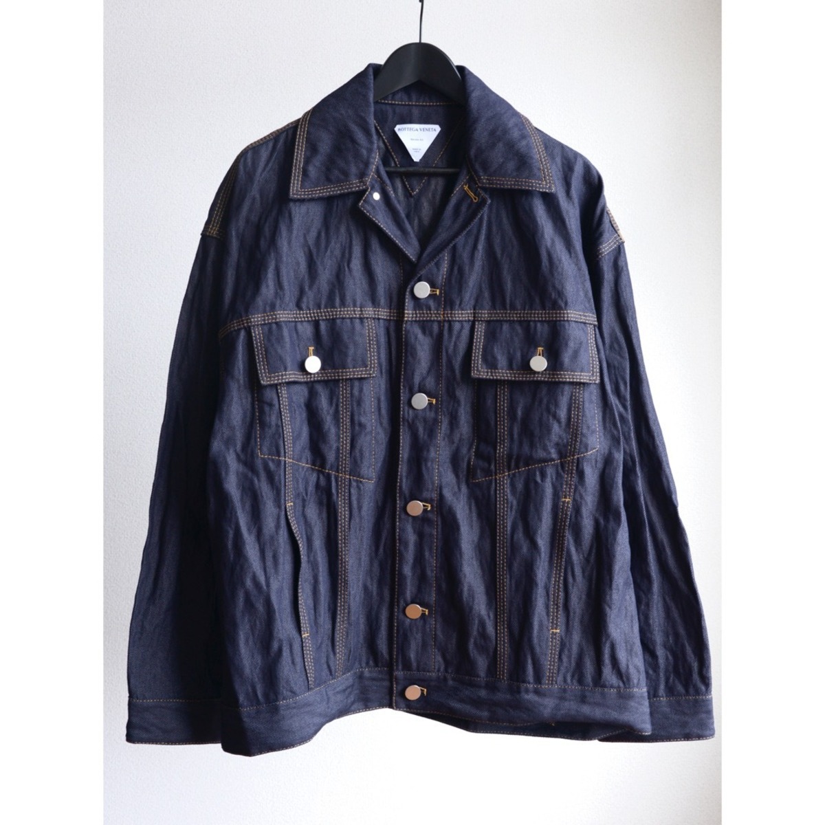 BOTTEGA VENETA SS2022 by Daniel Lee METAL DENIM JACKET | LAYYER
