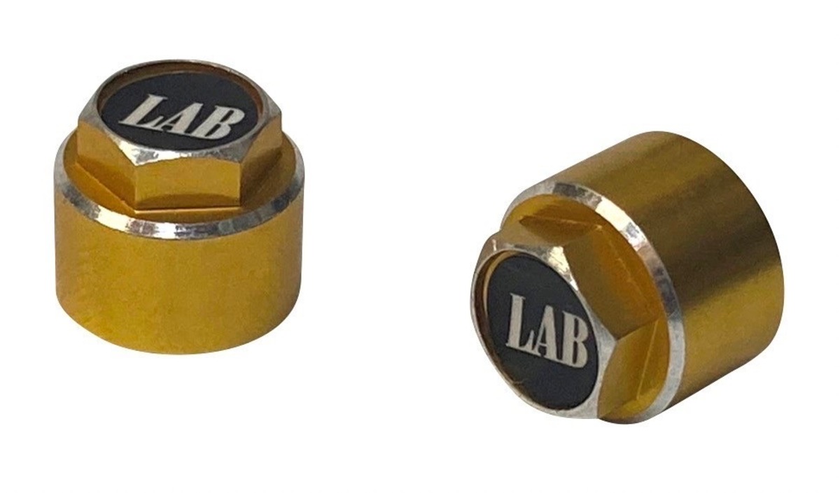 LP-039 Wheel Cap Gold Nut Black logo 2個入 | LAB STORE
