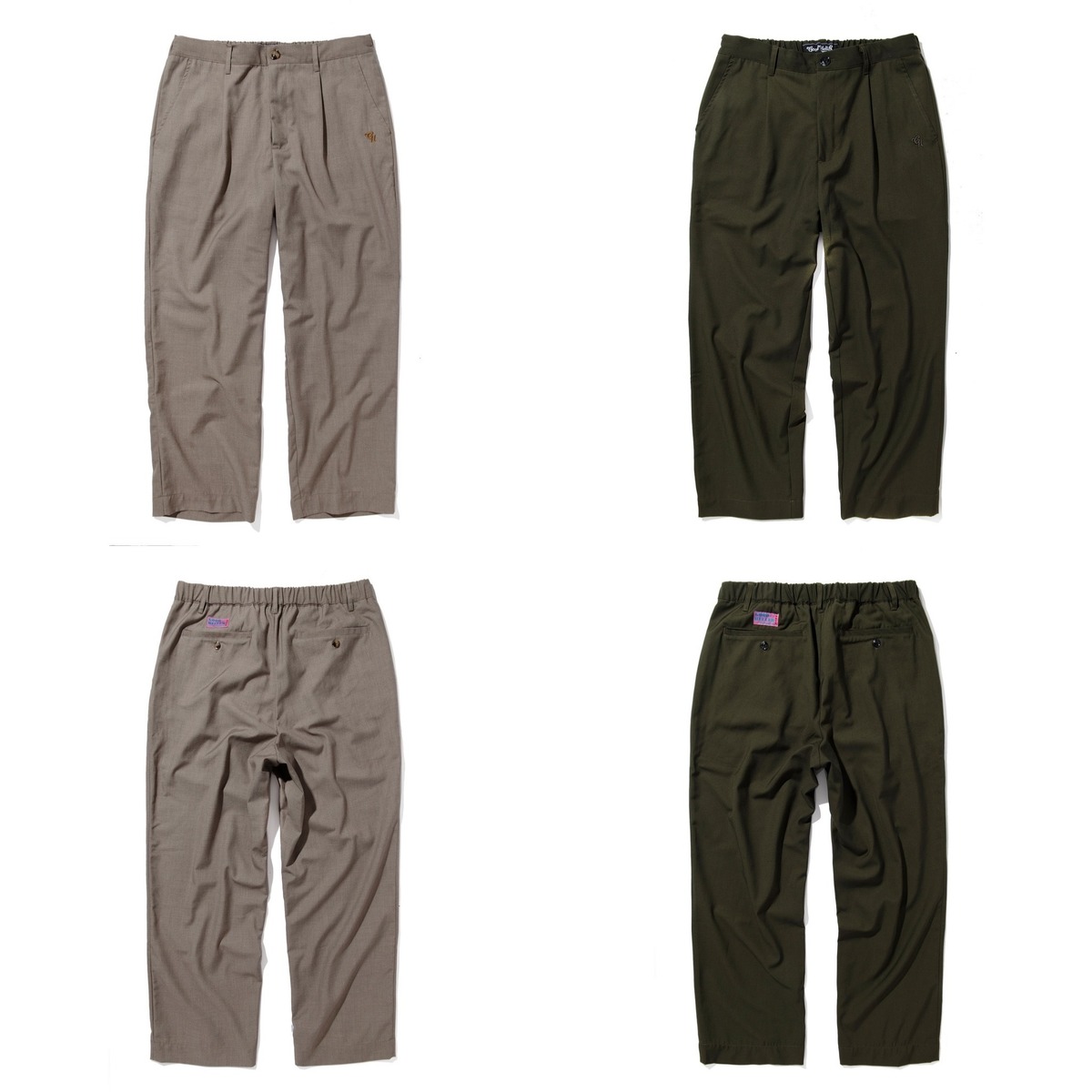 GOOD HELLER / POLYESTER RAYON ONE TUCK EASY SLACKS | VOLUME