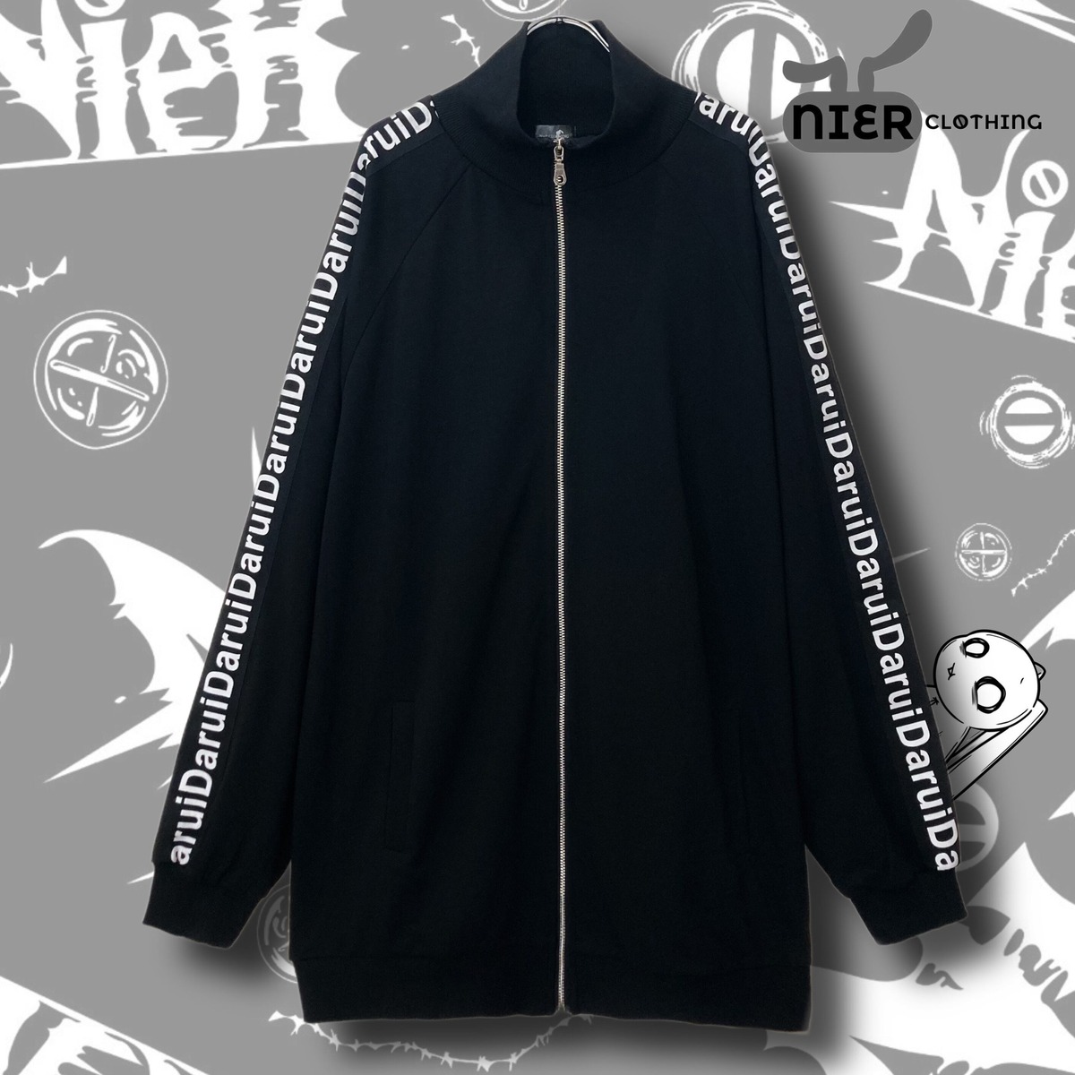 SIDE TAPE LOGO HIGH-NECK ZIP OUTER【Darui】 | NIER CLOTHING