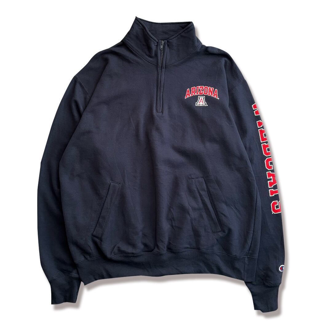 アリゾナ大学 ロゴプリント カレッジ ハーフジップスウェット Champion | Pay ID