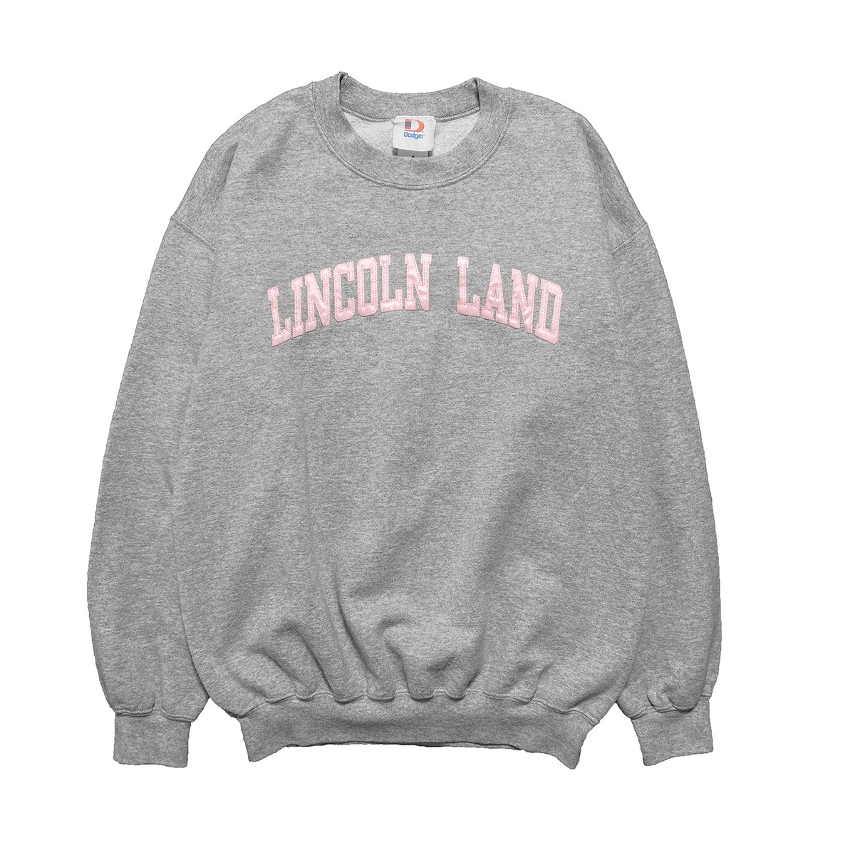 USA 古着 00S メキシコ製 ヴィンテージ LINCOLN LAND アーチロゴ クルーネック スウェット トレーナー メンズM グレー ...