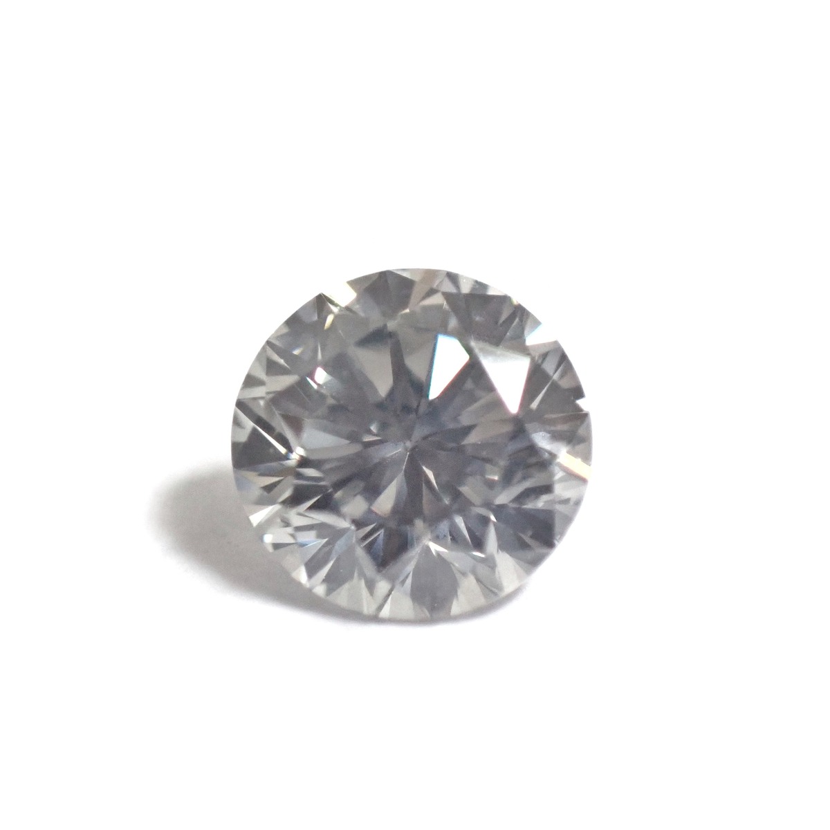 【卸売価格】 0.444ct Light Gray SI2 ライト グレー ラウンド ダイヤモンド ルース 裸石 グレーダイヤモンド 天然 ...