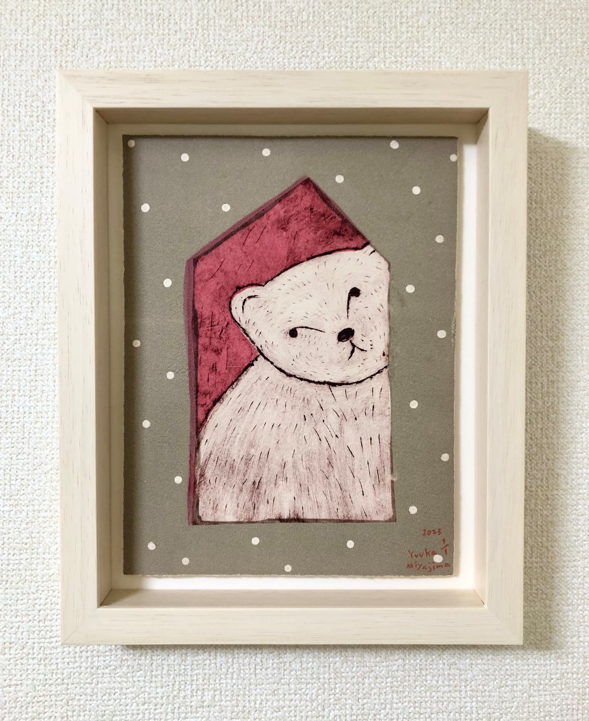 版画「Knock knock 3」モノタイプ／額付 | YUUKA MIYAJIMA GALLERY