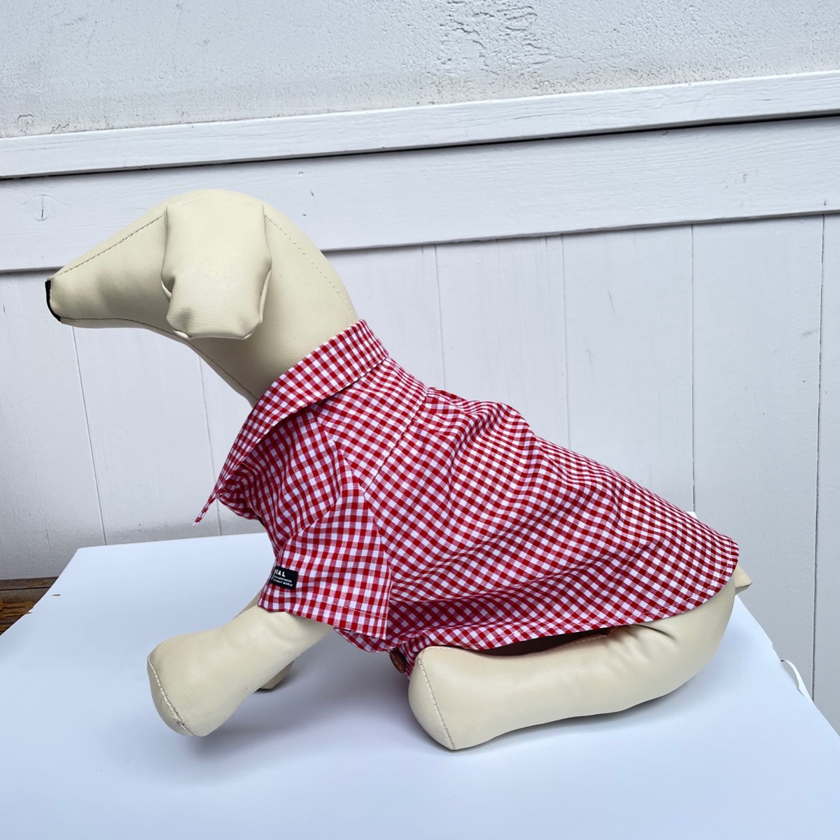 RALオリジナルブラウス 赤チェック 犬服 | RAL -ラル-