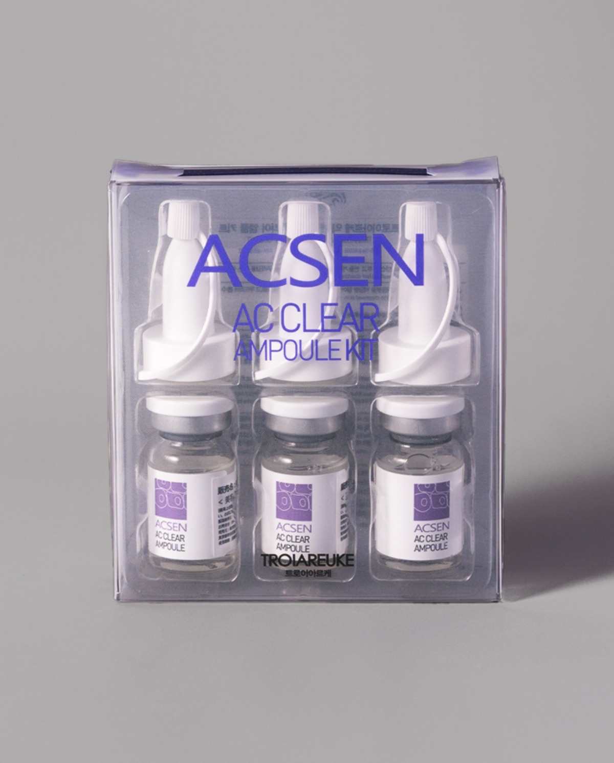 TROIAREUKE ACSEN 古い角質を取り除きニキビを鎮める美容液 AC クリアアンプル 7ml×3 | トロイアルケ | 韓国の最先端スキンケア | CICA【公式】