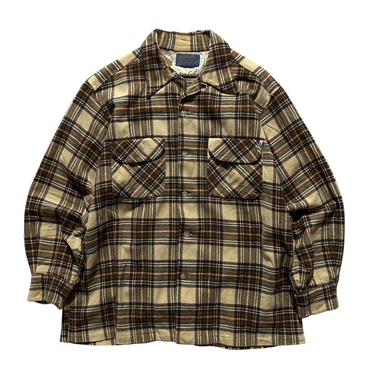 m7/70s USA製 PENDLETON wool shirt men'sL | 古着butterfly