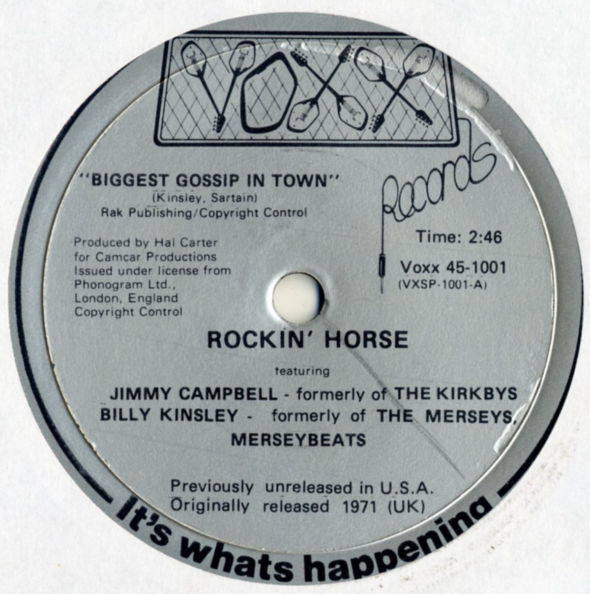 ROCKIN' HORSE - Biggest Gossip In Town 7" | urban enemy