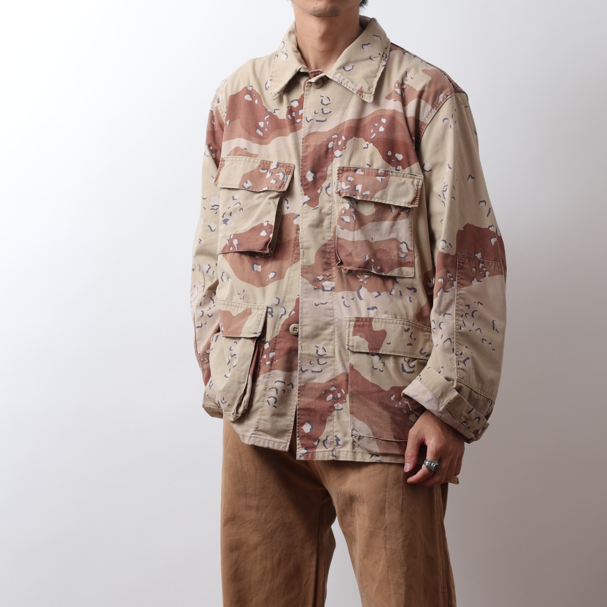 [M-R]1980's US Army BDU Jacket"Desert Camouflage" 322133 | ulc vintage ...