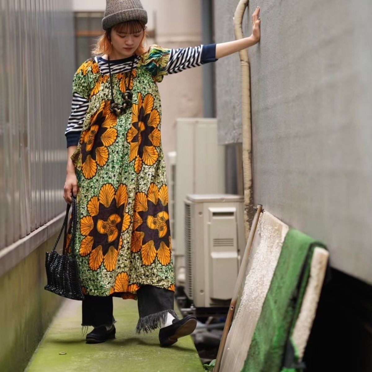 shell pattern batik dress | apertio