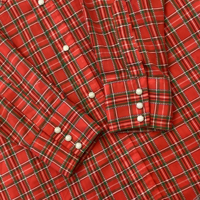 70s WASHINGTON DEE-CEE Tartan Like Check Design Embroidery Western ...