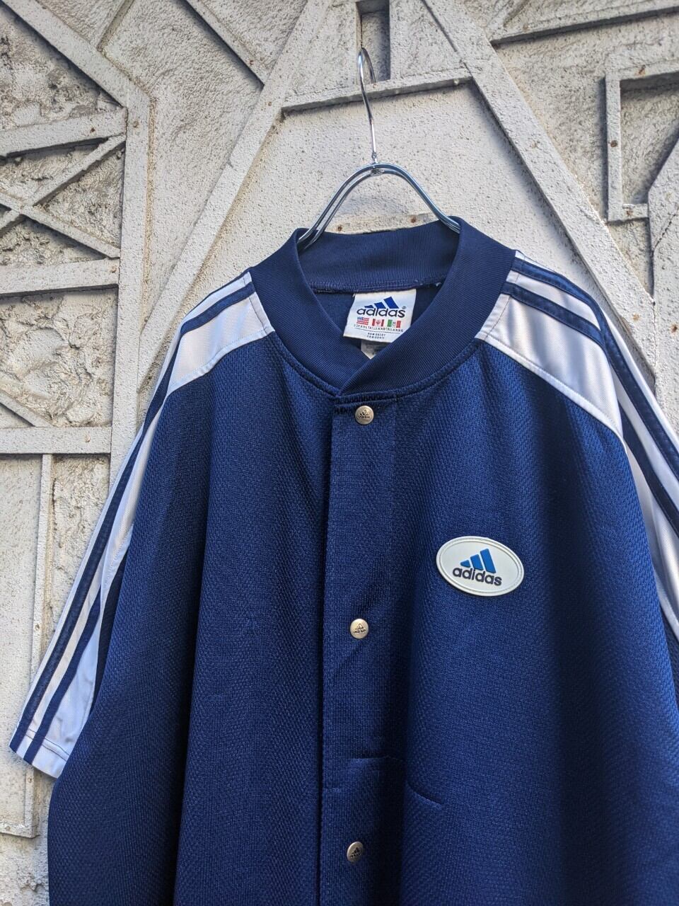 "ADIDAS" snap button S/S jacket | 深緑オンライン