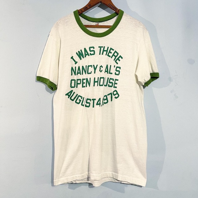 1979'y Hanes ringer T-shirt | gilet antiques / gilet flagship