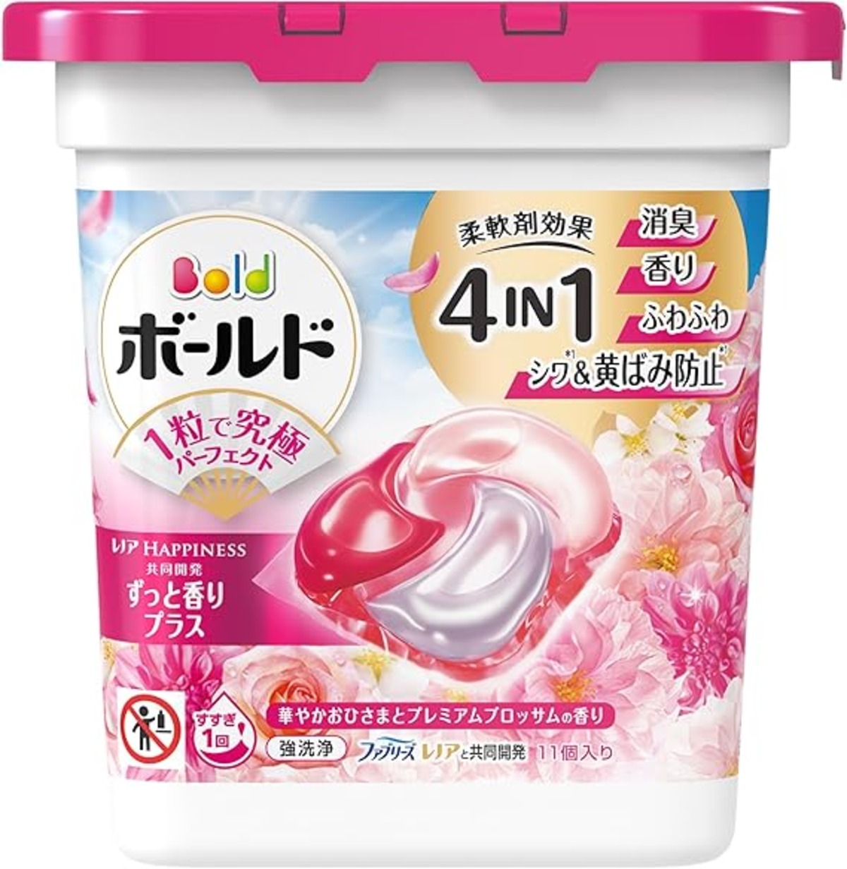 ボールド 洗濯洗剤 ジェルボール 4in1 華やかおひさまとプレミアムブロッサムの香り 本体 11個 a | hero01