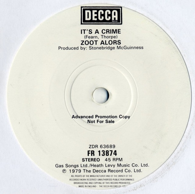 ZOOT ALORS - Send Me A Postcard 7" | urban enemy