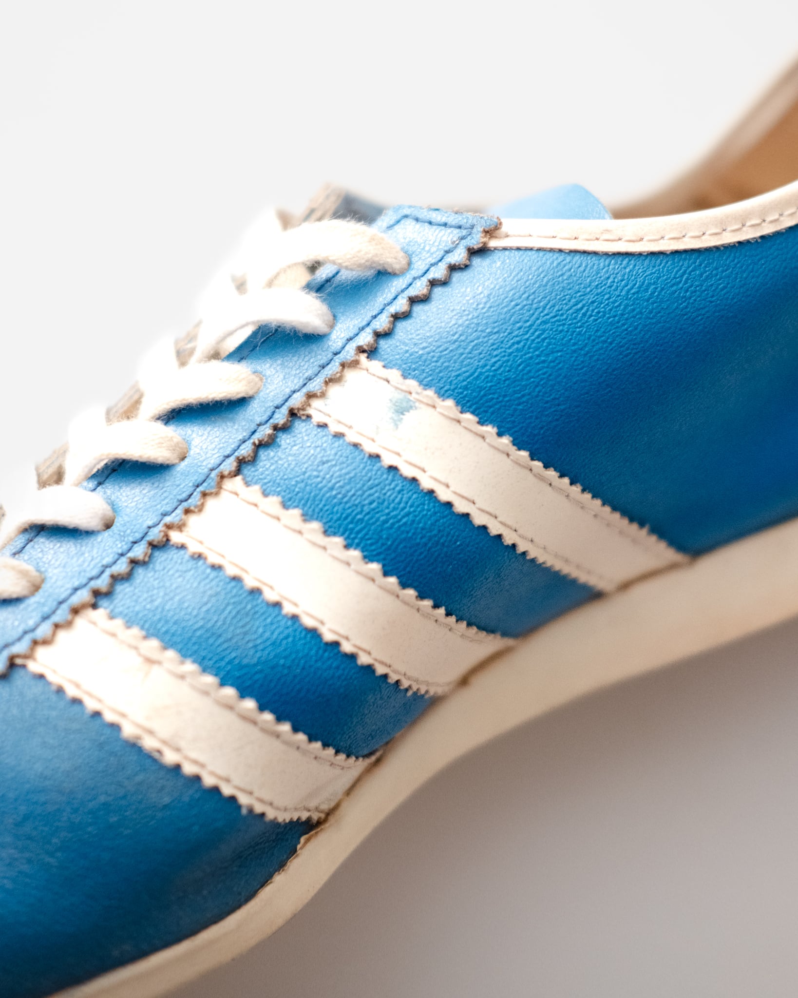 [70's] "adidas" REKORD Leather Training Shoes (Made in Roumania ...