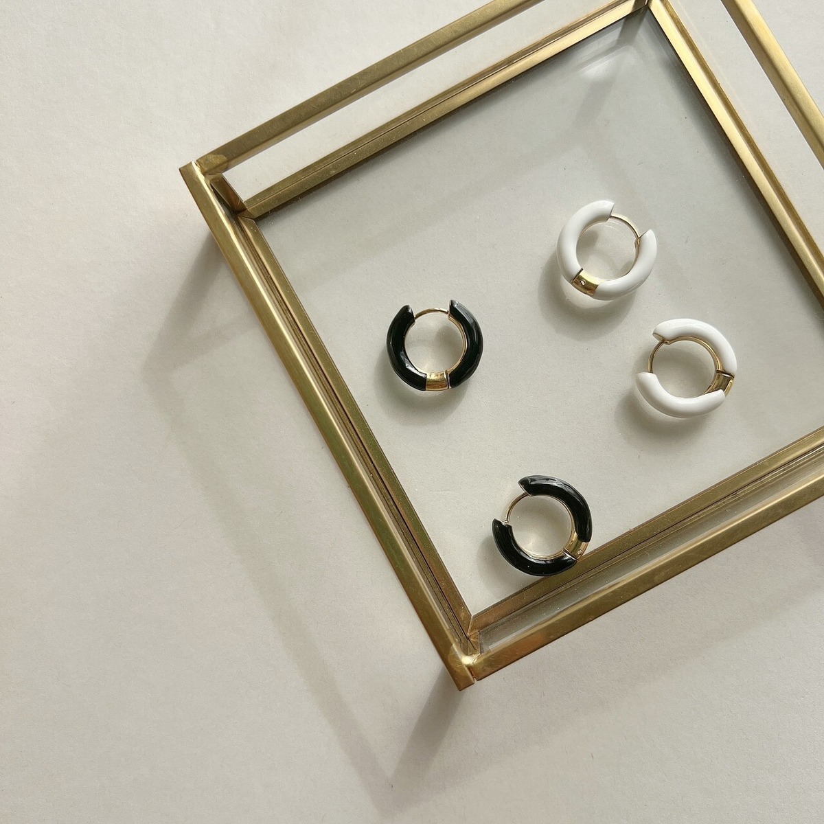 enamel hoop pierce | eclacoco