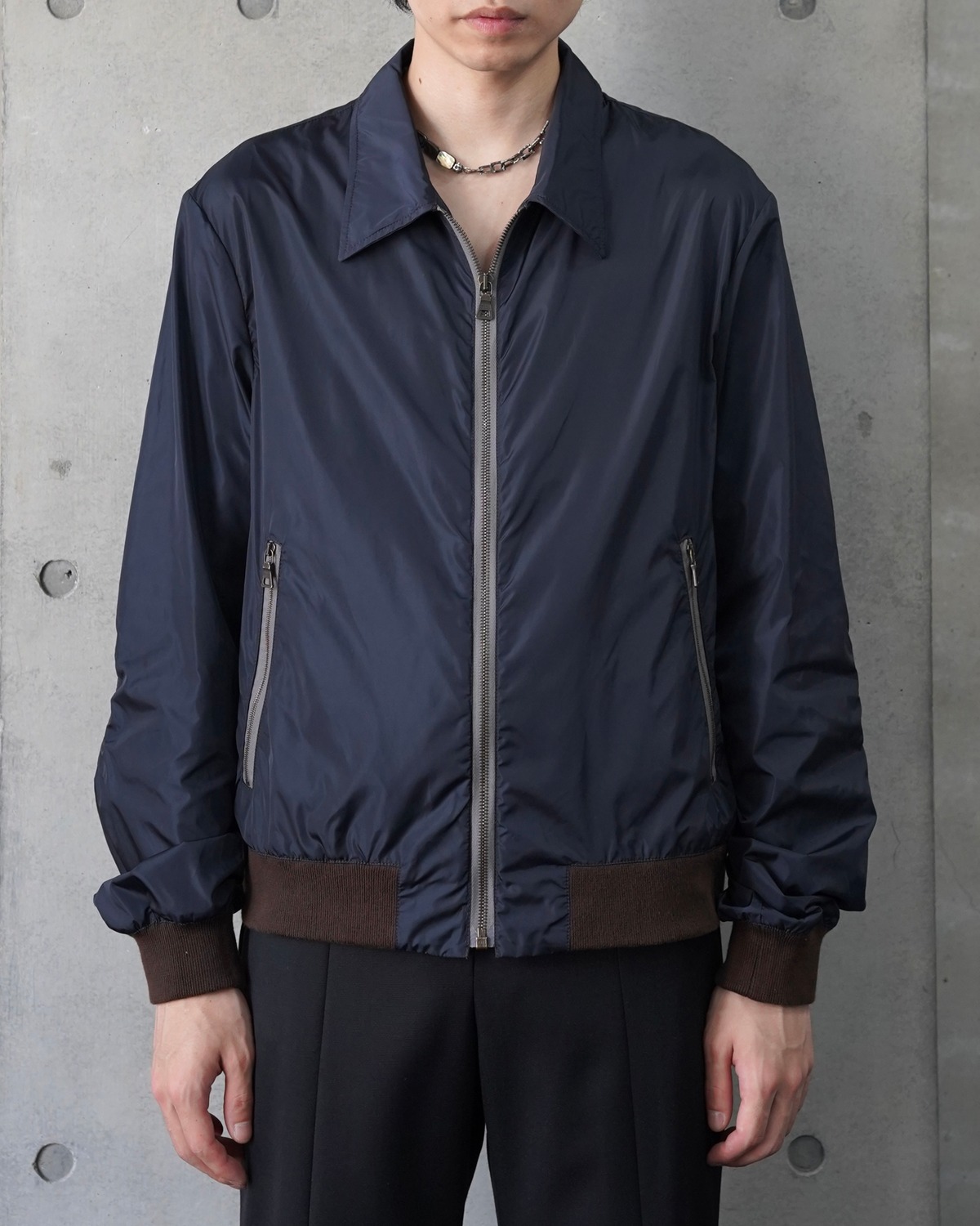 【PRADA SPORT】elbow patch zip jacket | hypeofficial