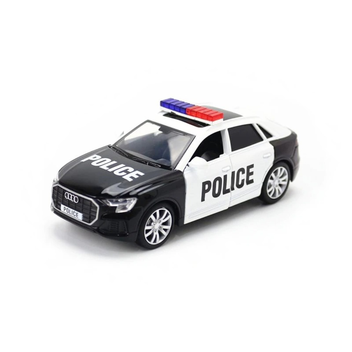 1/36 アウディ Audi Q8 POLICE パトカー 警察車両 SUV ミニカー ダイキャストカー モデルカー コレクション インテリア ...