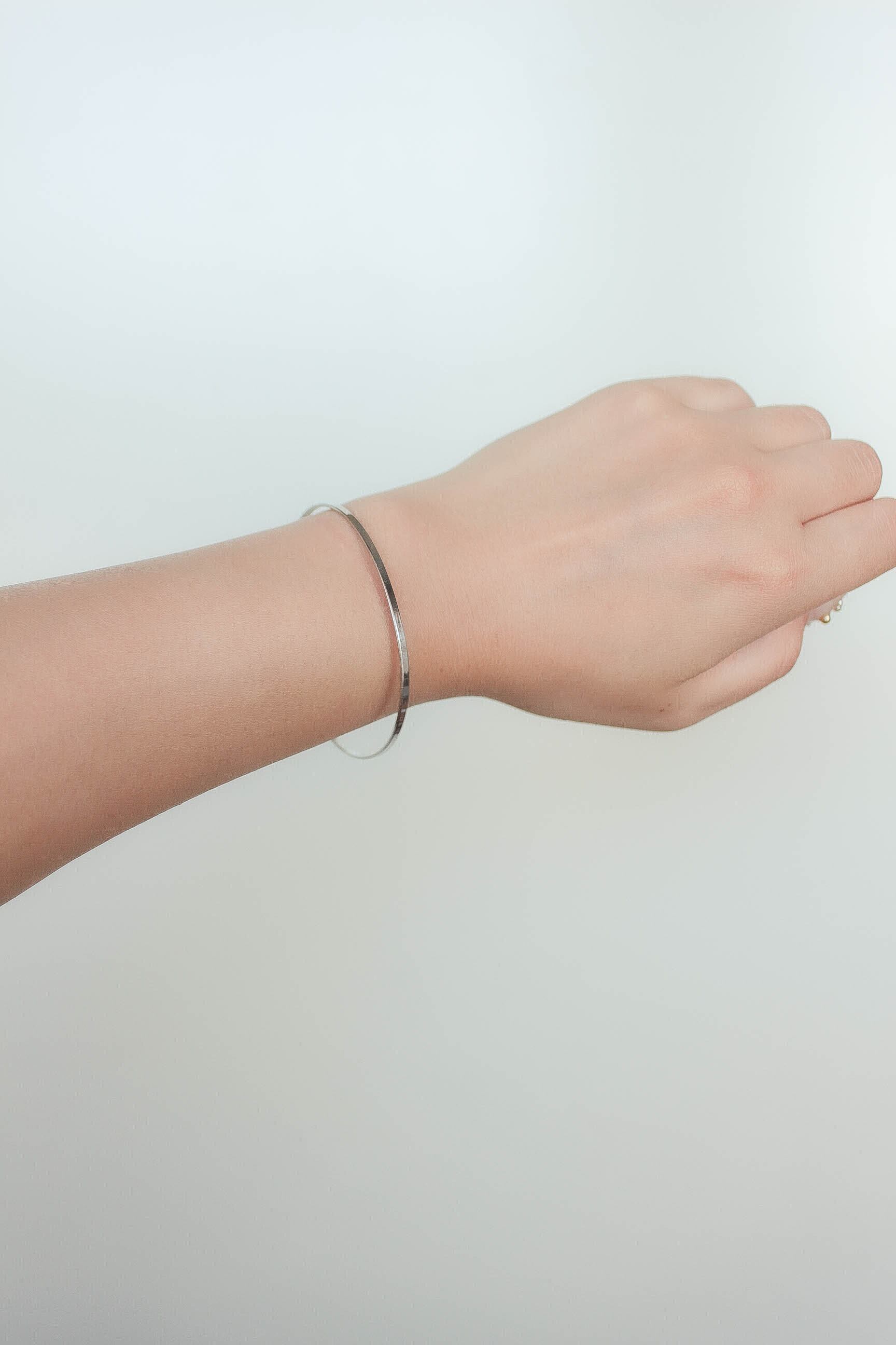 2mm Simple Bangle | 金属アレルギー対応のアクセサリー ebine