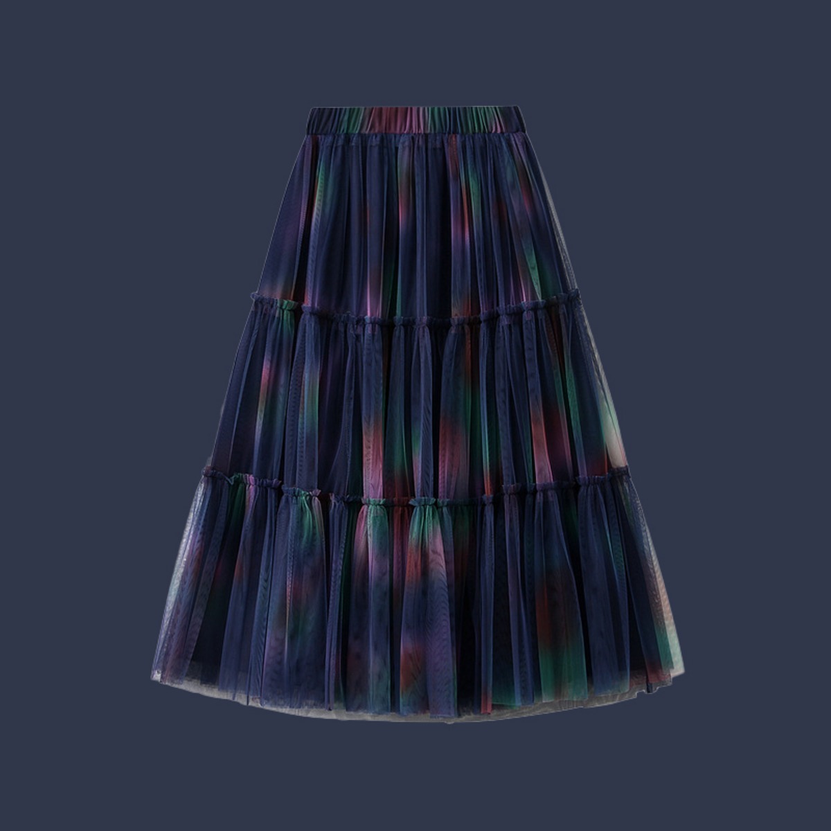 夜の街ネオン グラデーション・ チュール夜空スカート - Edasich(全3色) | 【星の専門店★通販サイト】《まよなかのアトリエ》