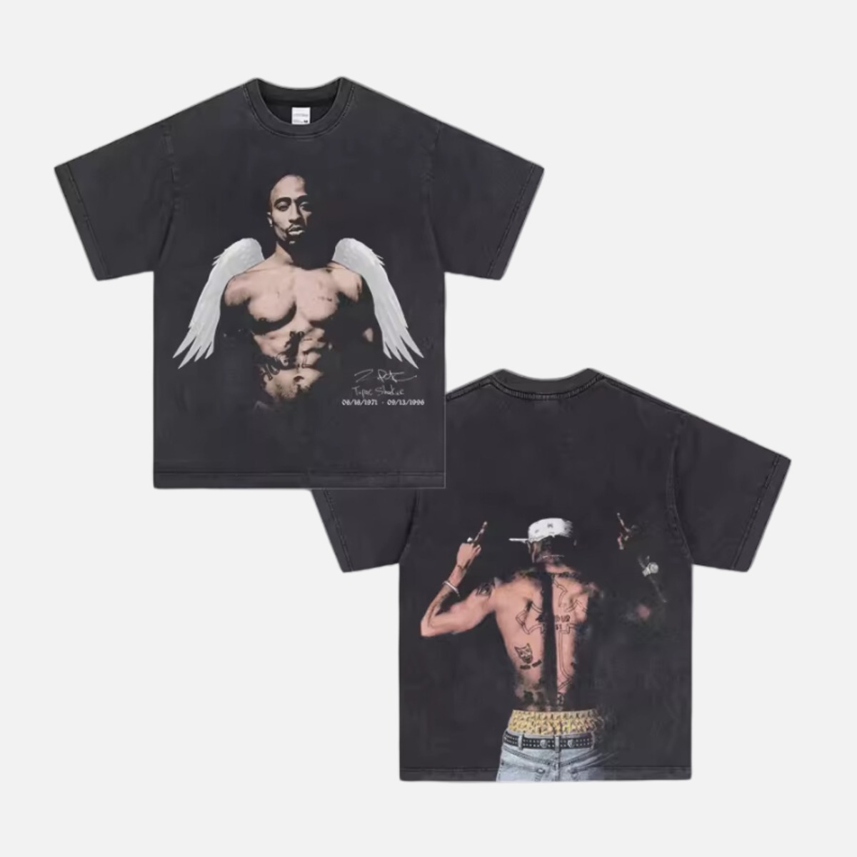 【FLEX1106】2Pac(TUPAC) Vintage Finished Tee | FLEX MADE | フレックスメイド