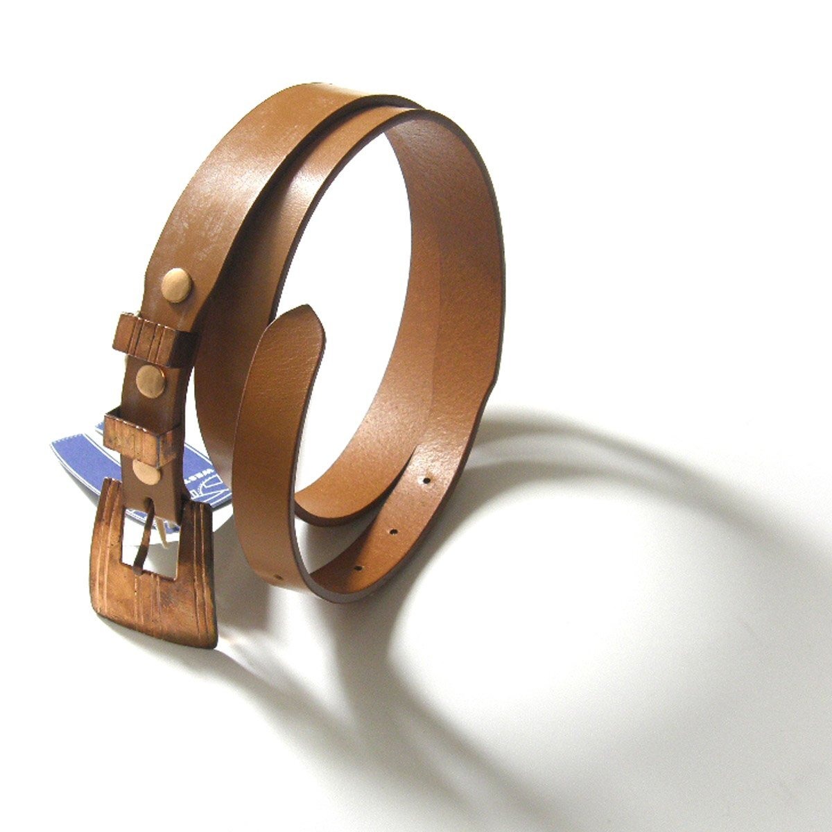 NORTH WORKS × WEST OVERALLS ／ ノースワークス × ウェストオーバーオールズ ベルト 日本製 ブライドルレザー ...