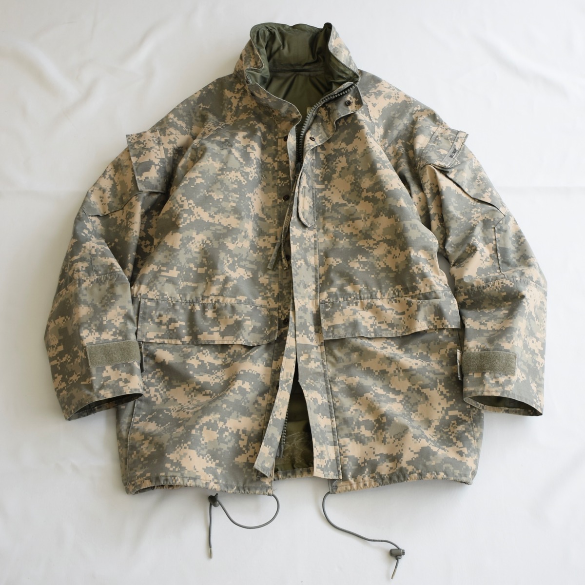 ‘05 USA製 U.S.ARMY ACU ECWCS GEN2 GORE-TEX PARKA メンズM-ロング グレー レベル6 アメリカ軍 ...