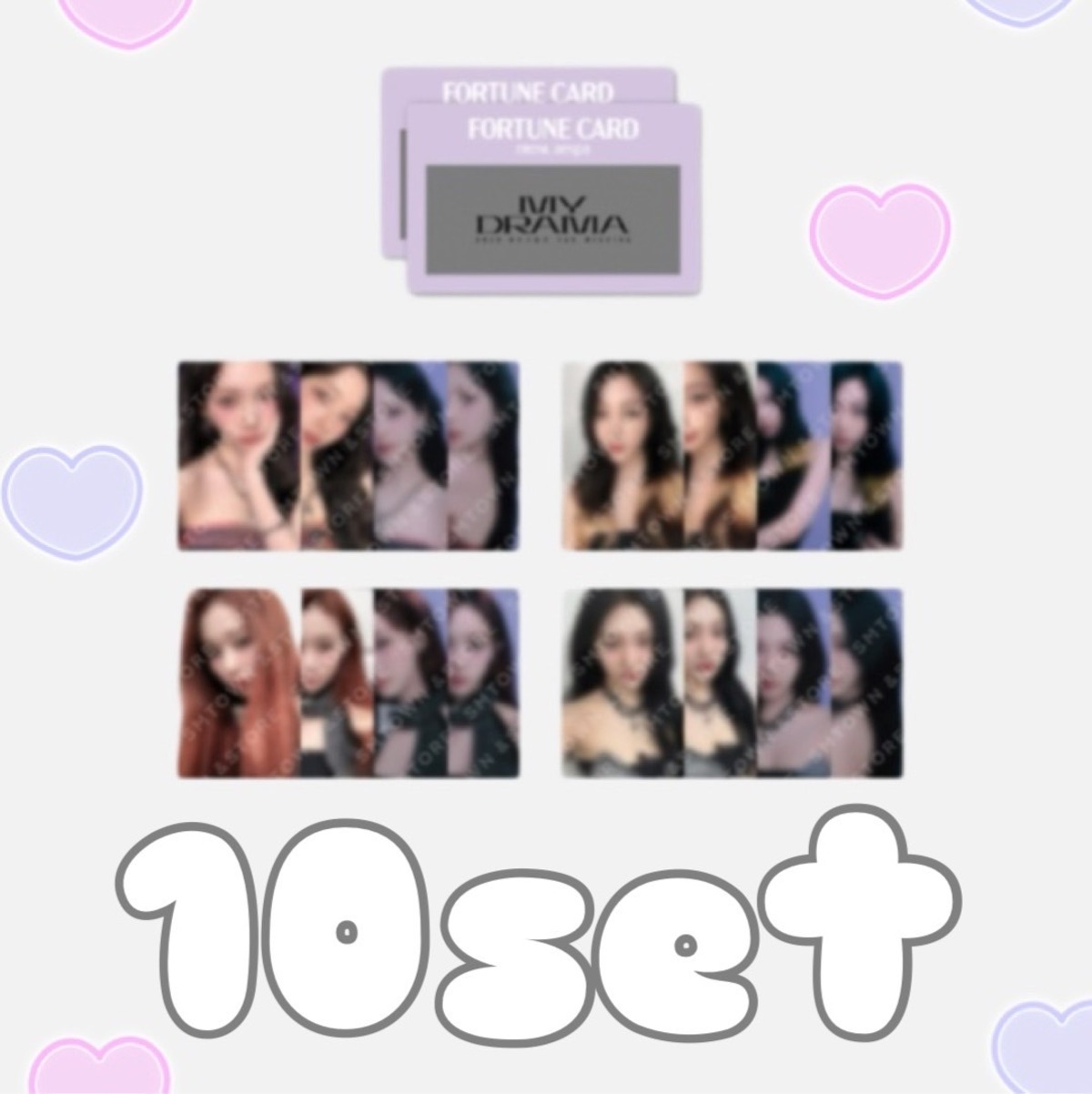 2023 aespa FAN MEETING MY DRAMA FORTUNE SCRATCH CARD SET 公式 グッズ 10SET ...