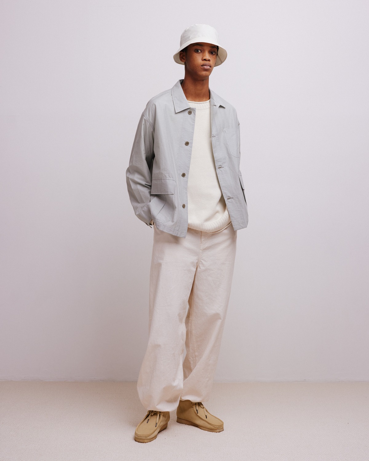 universal products. " COVERALLS BLOUSON ( L.GRAY ) " | H.inch