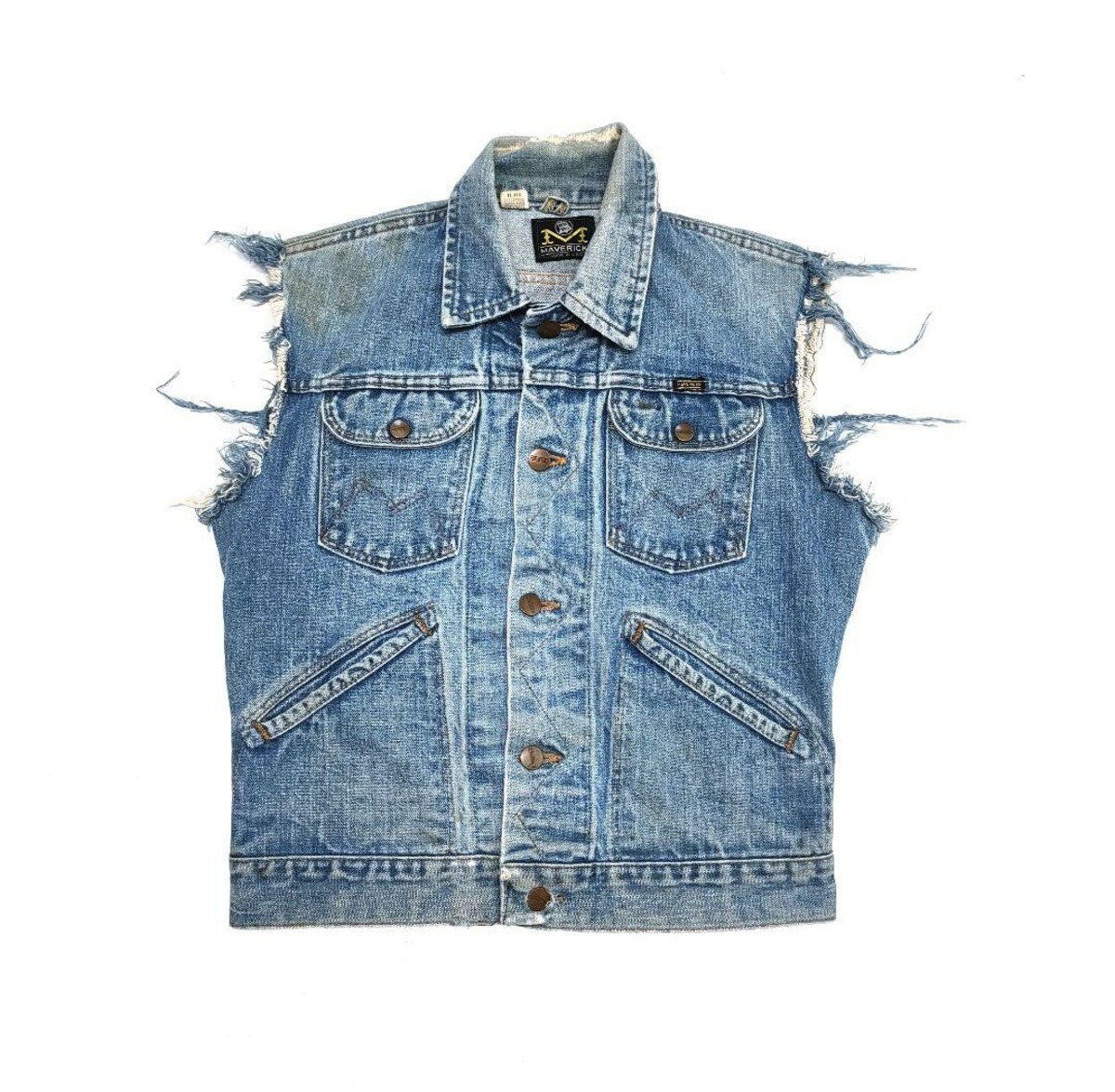 70s VINTAGE USA ／"MAVERICK" Denim Vest size36 | HUT-VINTAGE