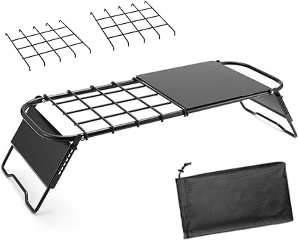 ISE MOUNT ミニローテーブル ソロキャンプでシステムキッチンを ゴトク内蔵型 ソロテーブル 長さ調整可能 52.5-72.5cm ...