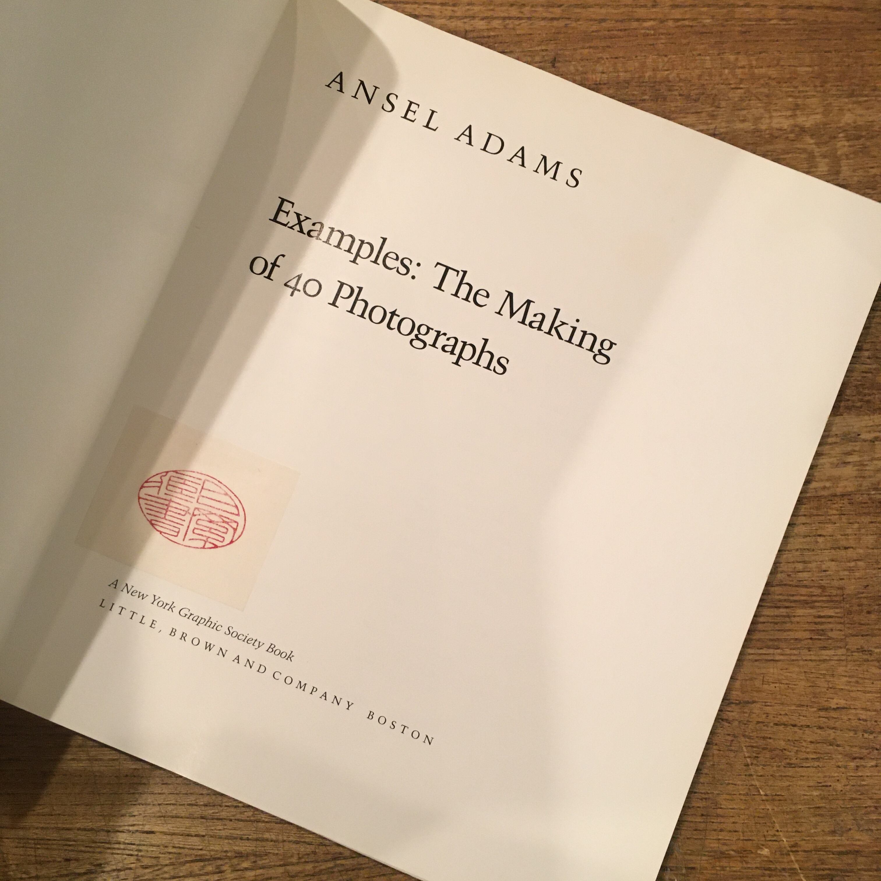 Examples : The Making of 40 Photographs / Ansel Adams（アンセル・アダムス） | 百年