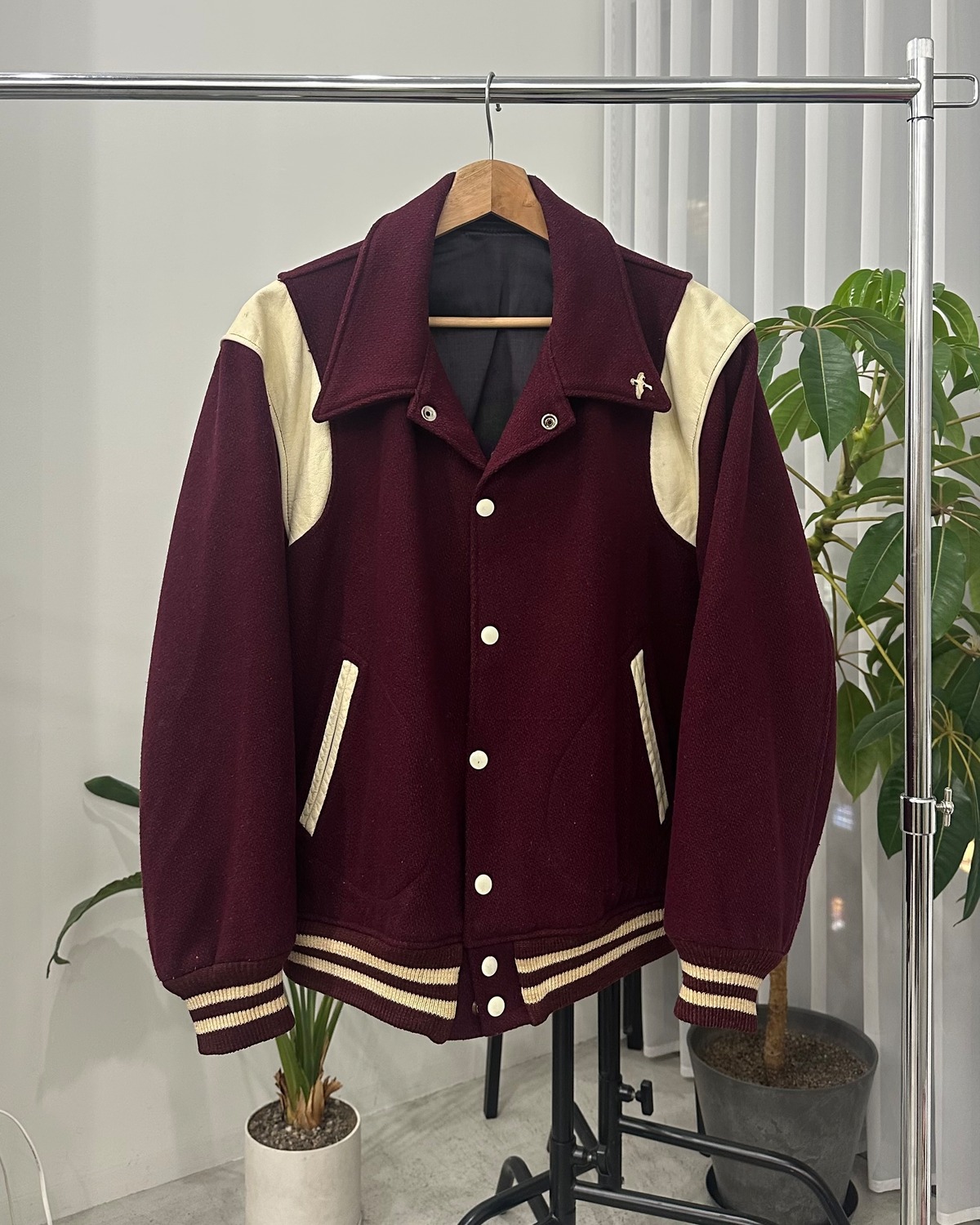 50s~ Vintage Switching Varsity Jacket | aNother STORE