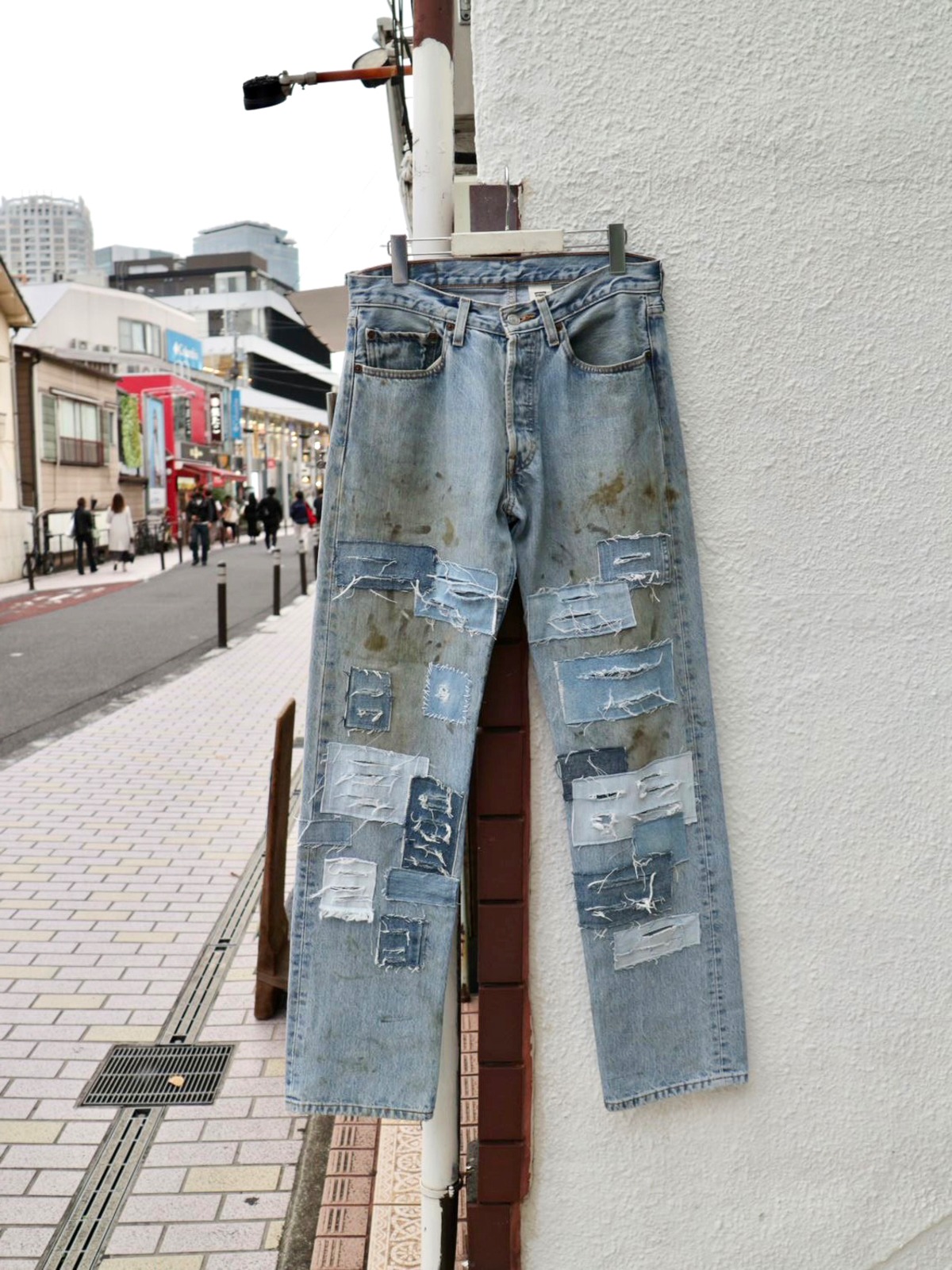 【USED】【"Custom" BORO Crust Denim Pants】 | usunoro
