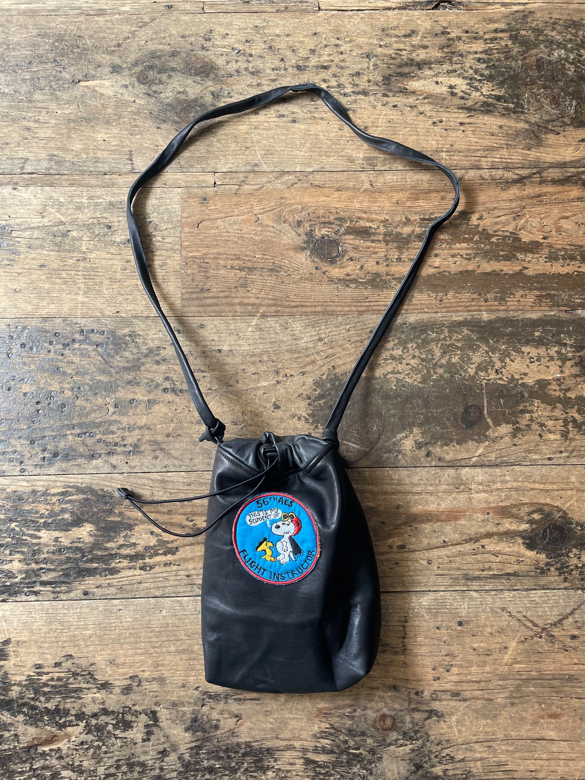 REWORK Real Leather Pouch〝青スヌーピーワッペン〟【A0603下】 | 【公式】Thrift Tokyo ...