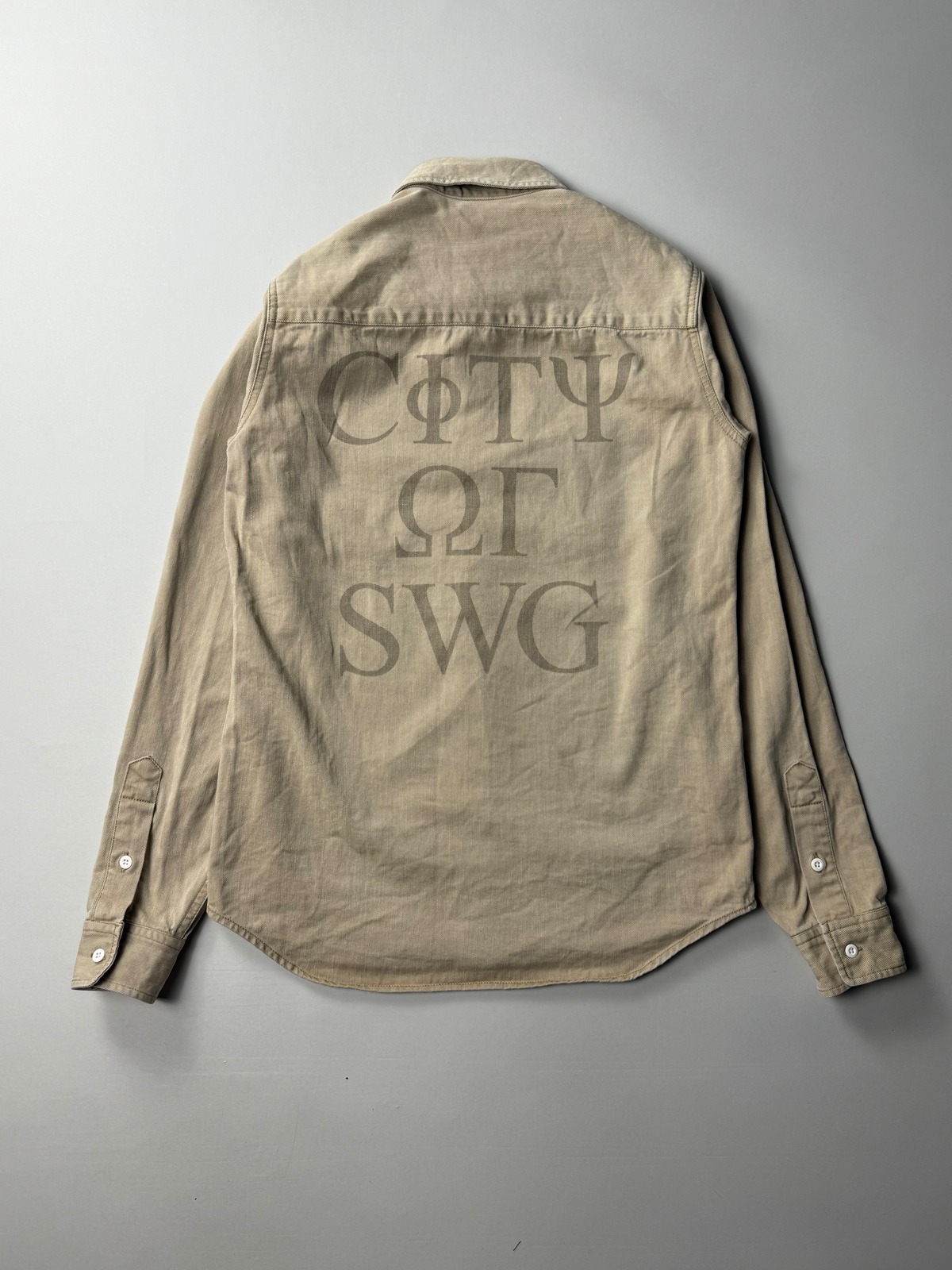 SWAGGER Military Graphic Back Shirt / M | magari