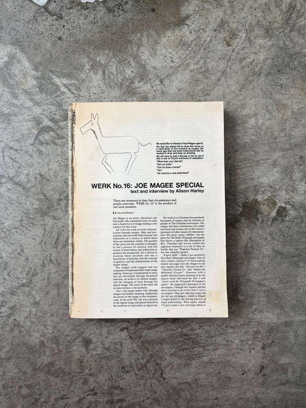 WERK MAGAZINE ヴェルク No.16: JOE MAGEE SPECIAL | 帽子堂