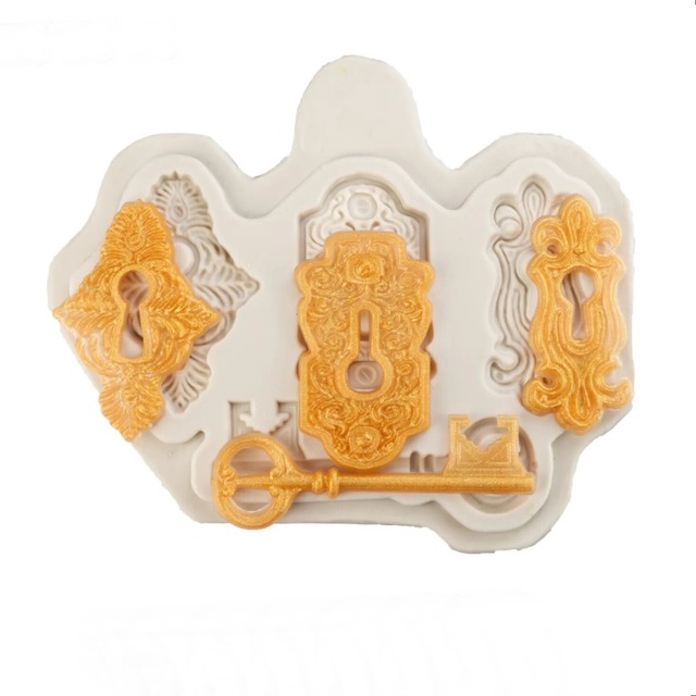 キー＆キーホール(key＆keyhole) b シリコンモールド | シリコンモールド・クレイクラフト・レジン型 販売 Atelier ...